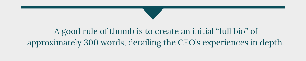 How To Write A CEO Profile For Maximum Impact